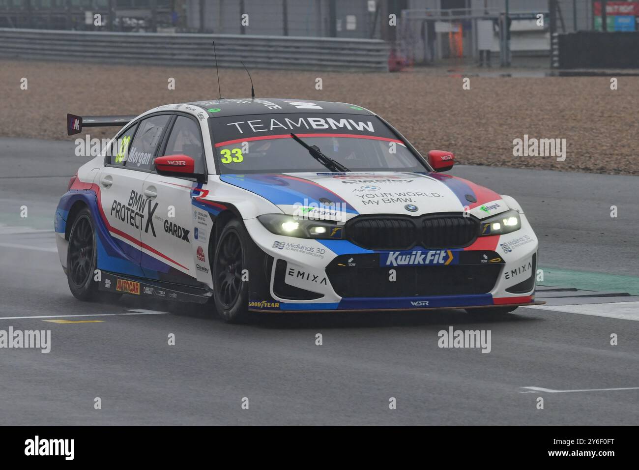 Adam Morgan, BMW 330e M Sport, Team BMW, Run under very wet conditions ...
