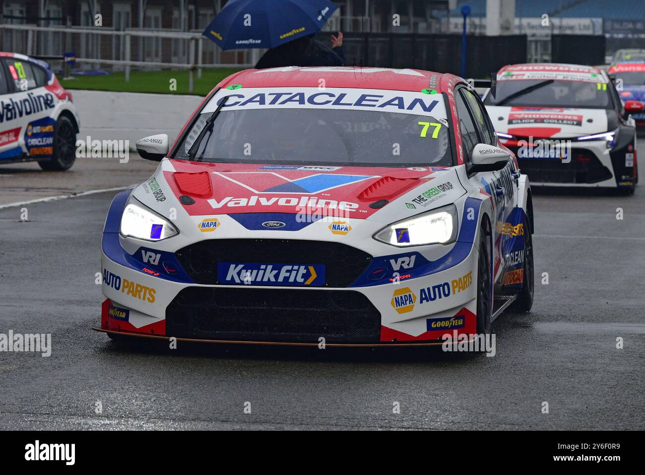 Sam Osborne, Ford Focus ST, NAPA Racing UK, Run under very wet ...