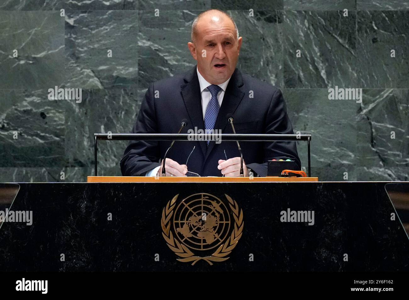 Bulgaria President Rumen Radev addresses the 79th session of the United ...