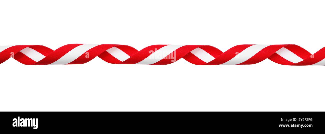 Ribbon in colors of Austrian flag isolated on white Stock Photo - Alamy