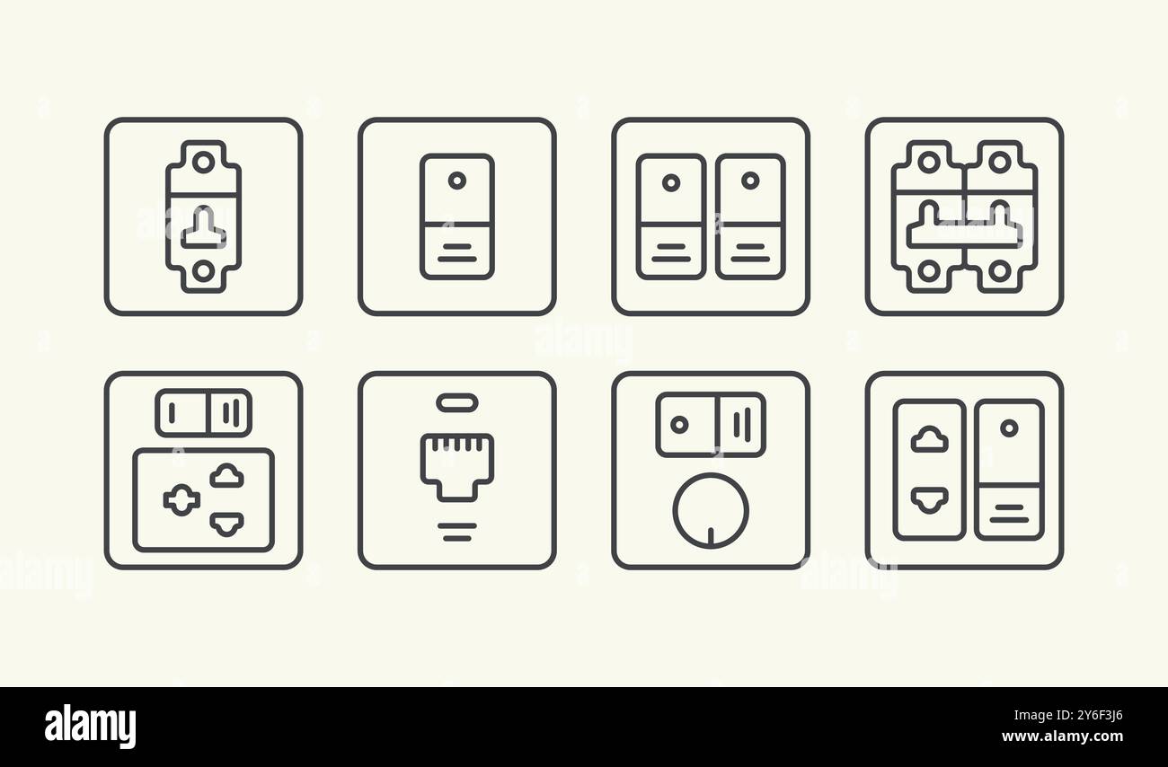 Electric control board Stock Vector Images - Alamy