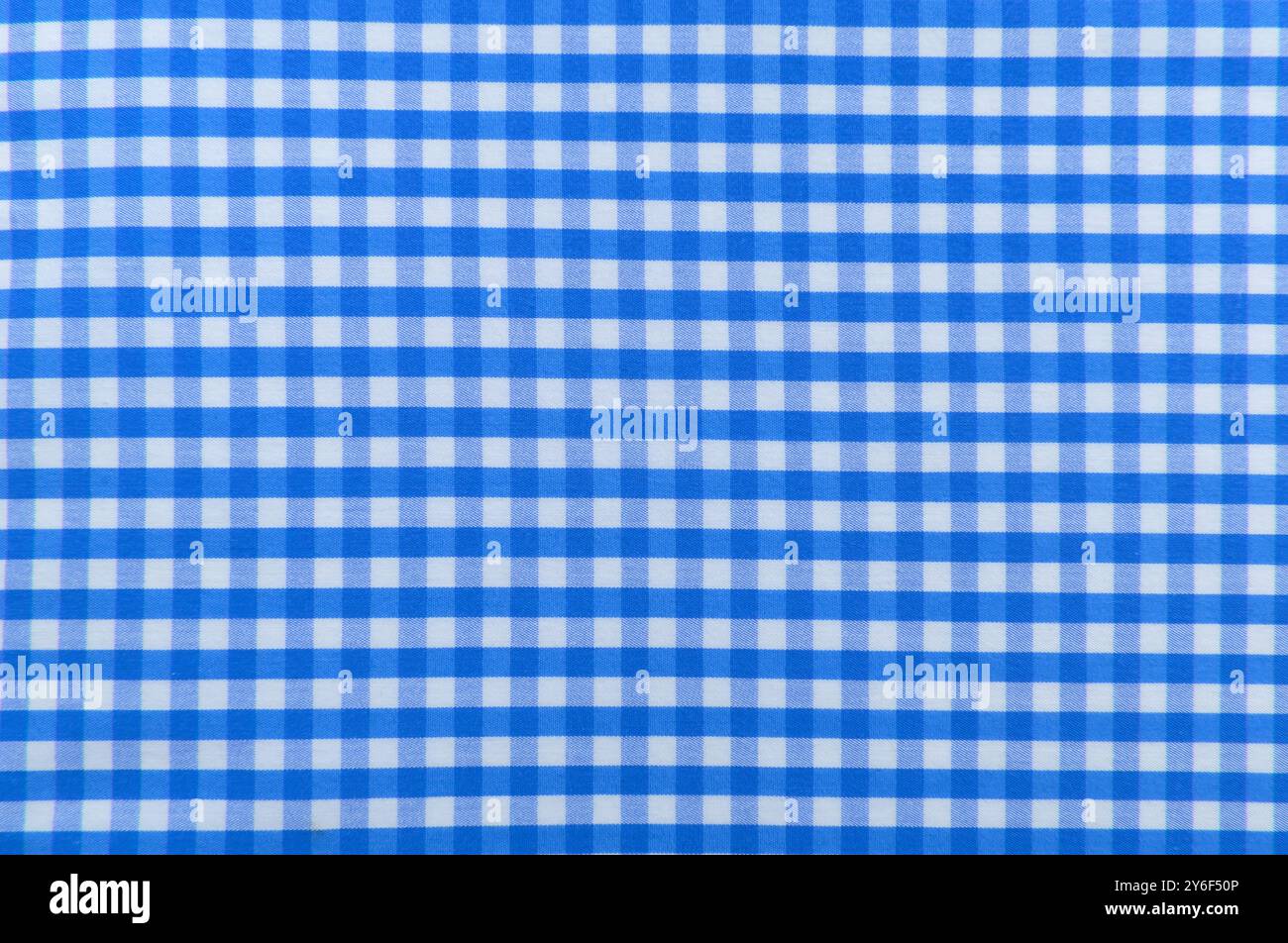 Checkered blue fabric. Textile. Checkered fabric background with blue ...