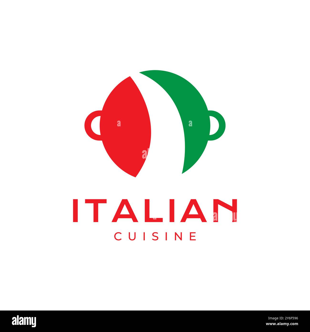 kitchen pan italian cuisine taste modern clean logo design vector icon ...