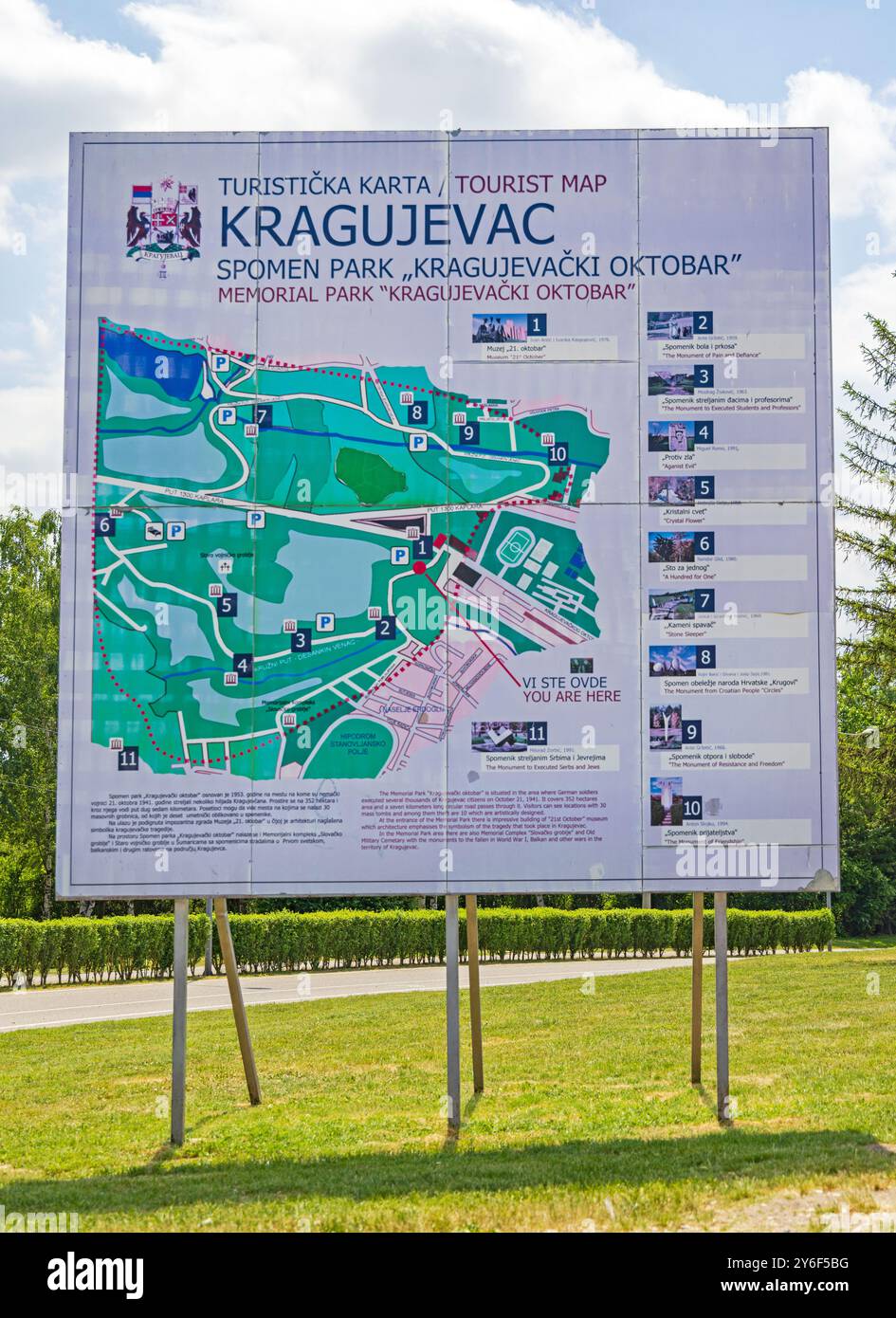 Kragujevac, Serbia - May 26, 2022: List of War Monuments Landmarks ...
