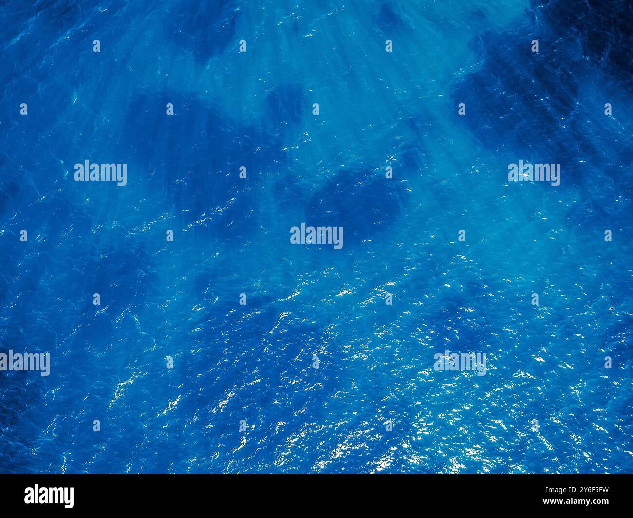 Aerial view of azure ocean water Stock Photo - Alamy