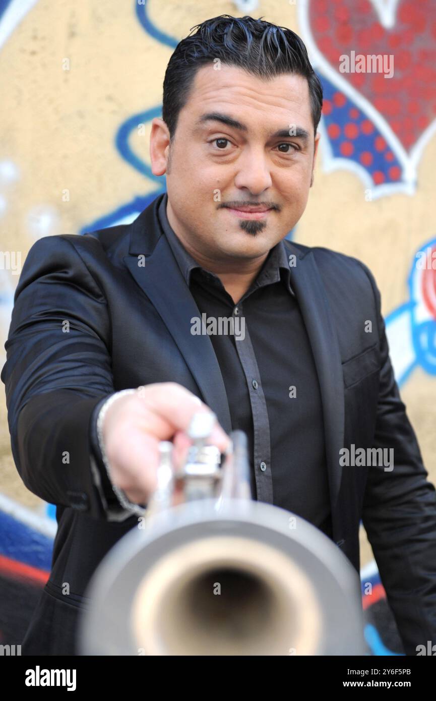 Milan Italy 05/11/2008: Roy Paci, Italian singer, during the television ...