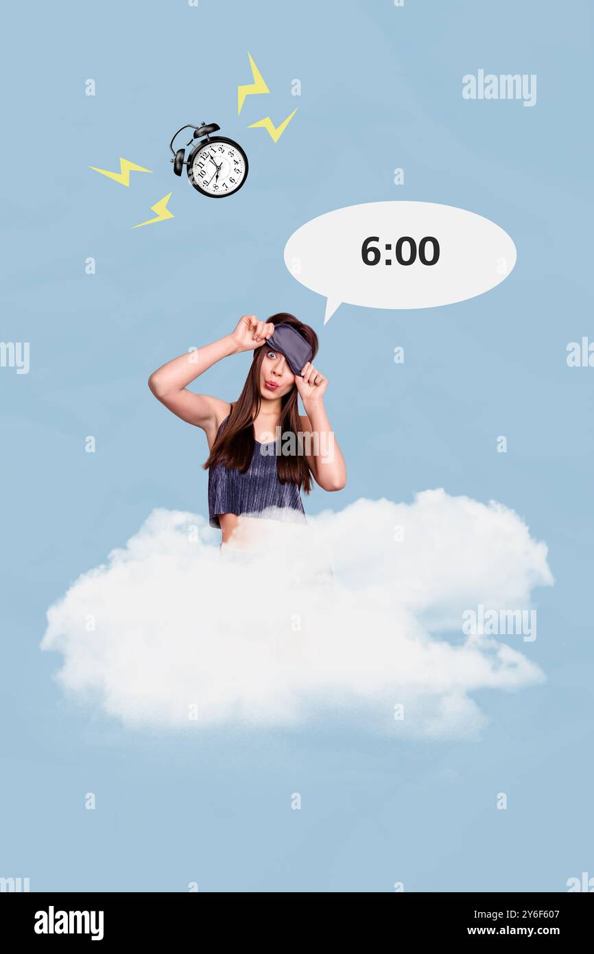 Trend artwork composite sketch image collage of good morning early wake ...