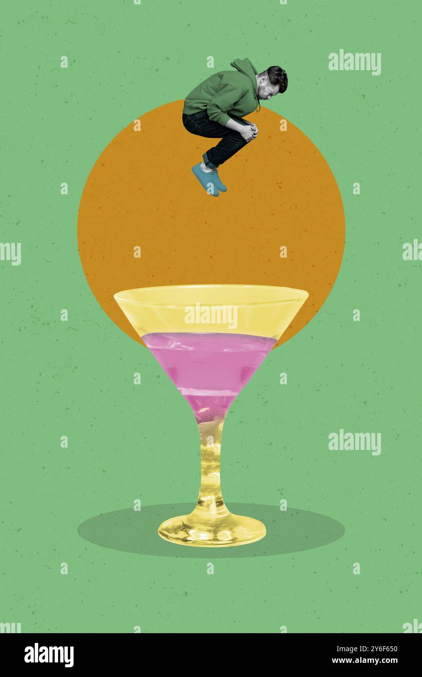 Trend artwork composite sketch image 3D photo collage of party occasion ...