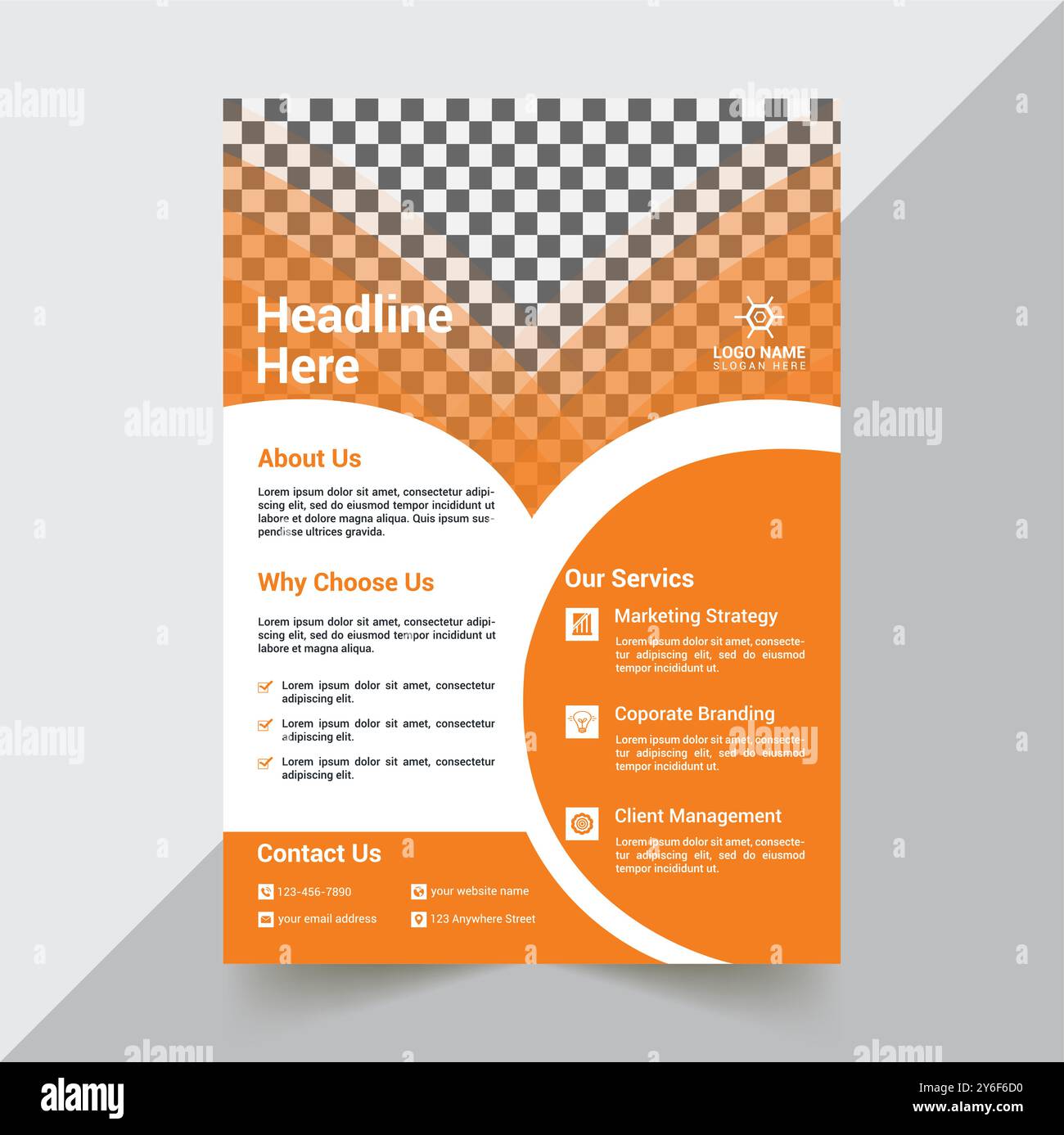 Flyer sheet Stock Vector Images - Alamy