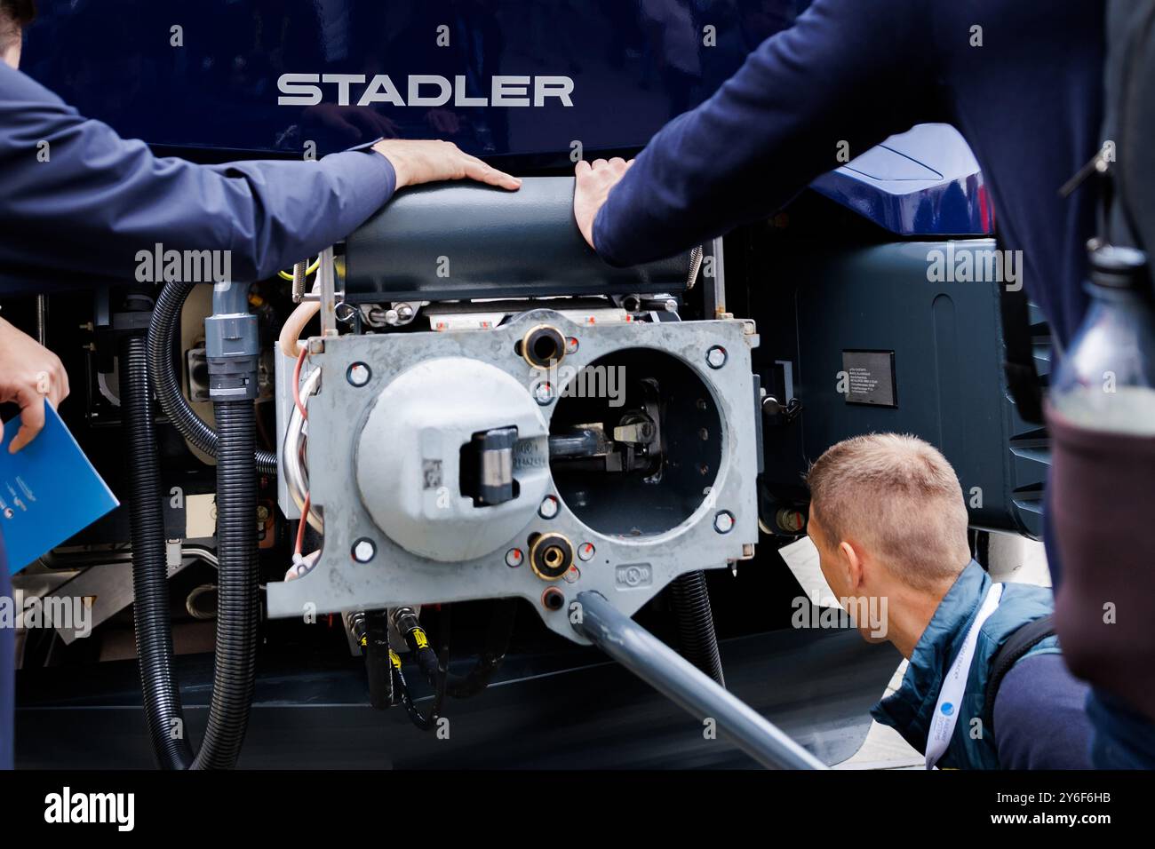 Berlin, Germany. 25th Sep, 2024. Trade visitors inspect the RS Zero ...