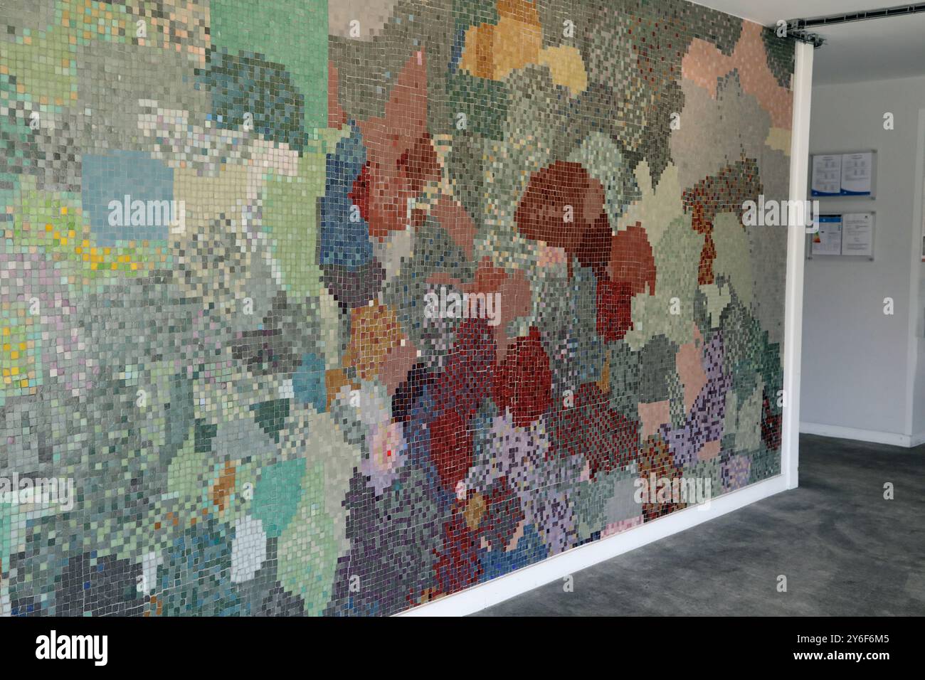 Detail of the mosaic by Martin Froy at Belgrade Theatre in Coventry ...