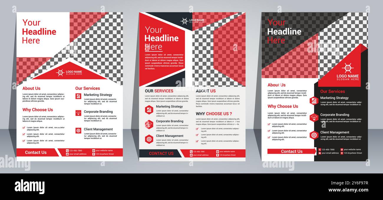 Modern Flyer Design Template Stock Vector Image & Art - Alamy