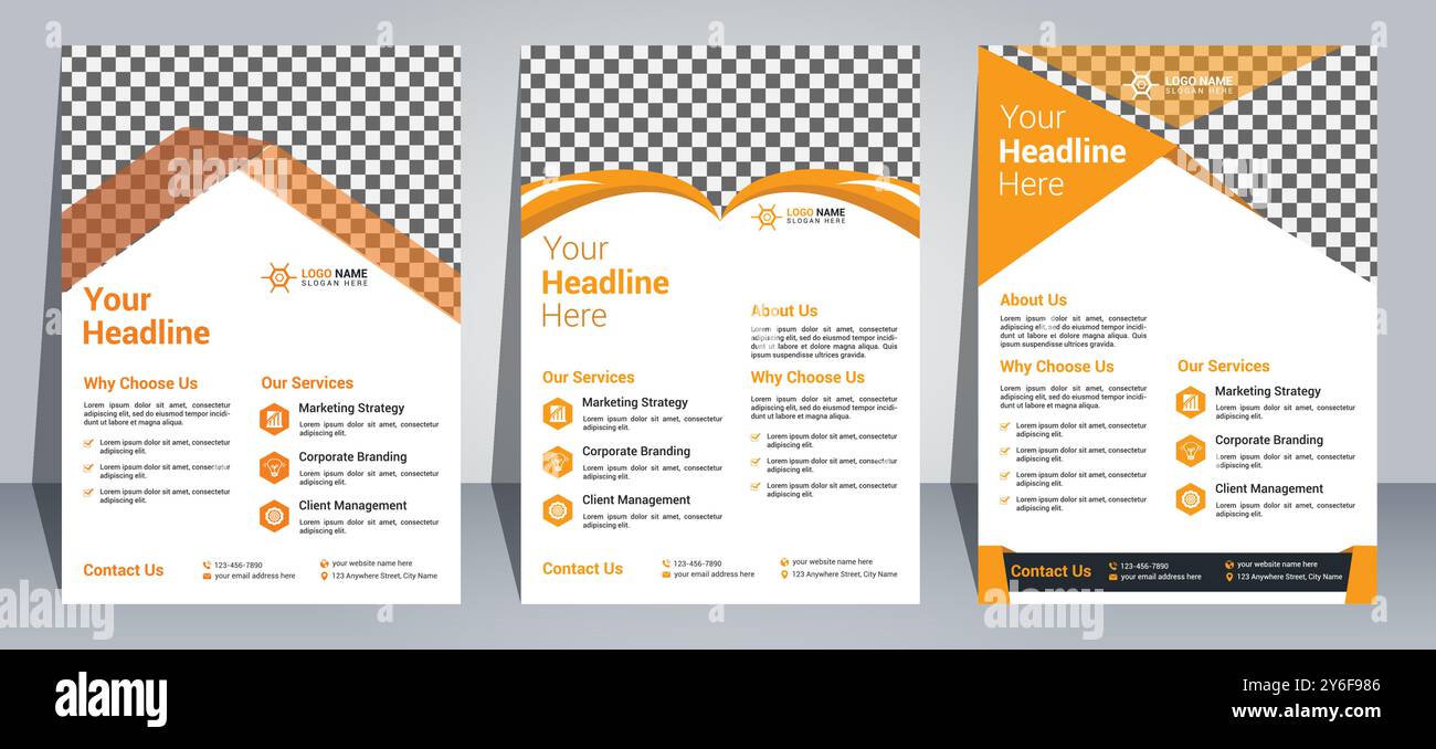 Creative flyer design hi-res stock photography and images - Alamy