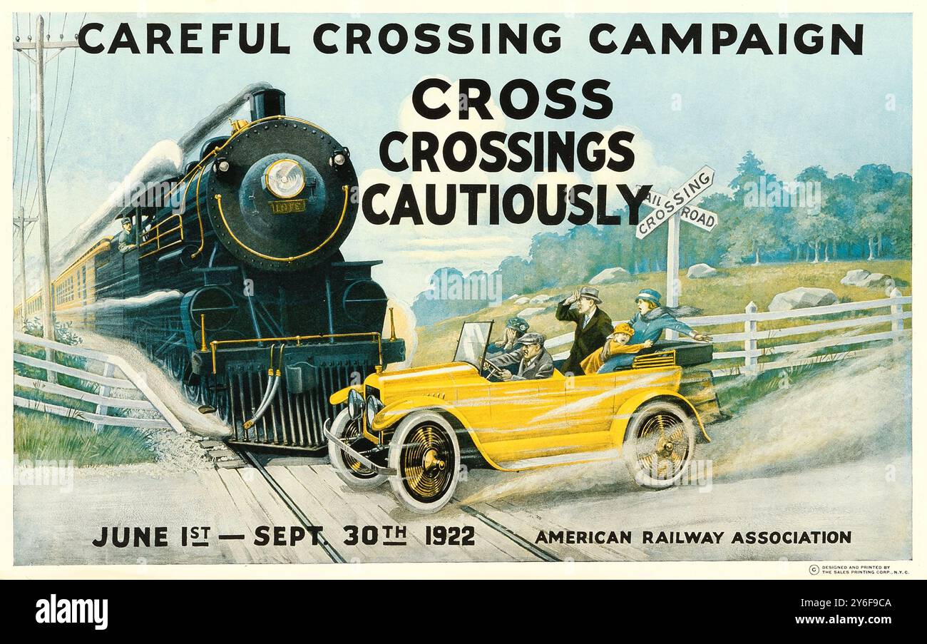 Careful Crossing Campaign (American Railway Association, 1922 ...