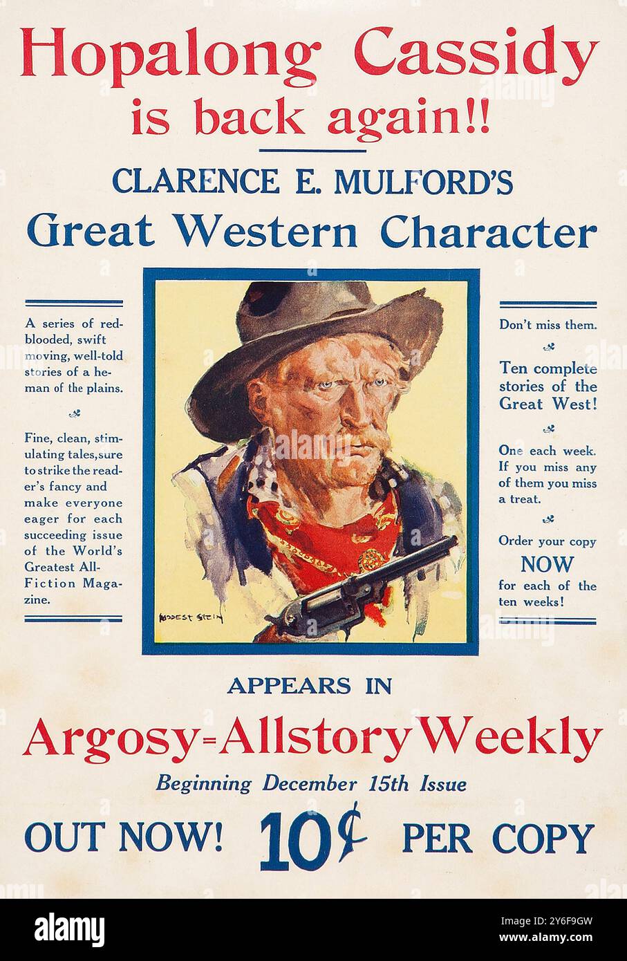 Hopalong Cassidy Book Poster - Clarence E. Mulford's great western ...