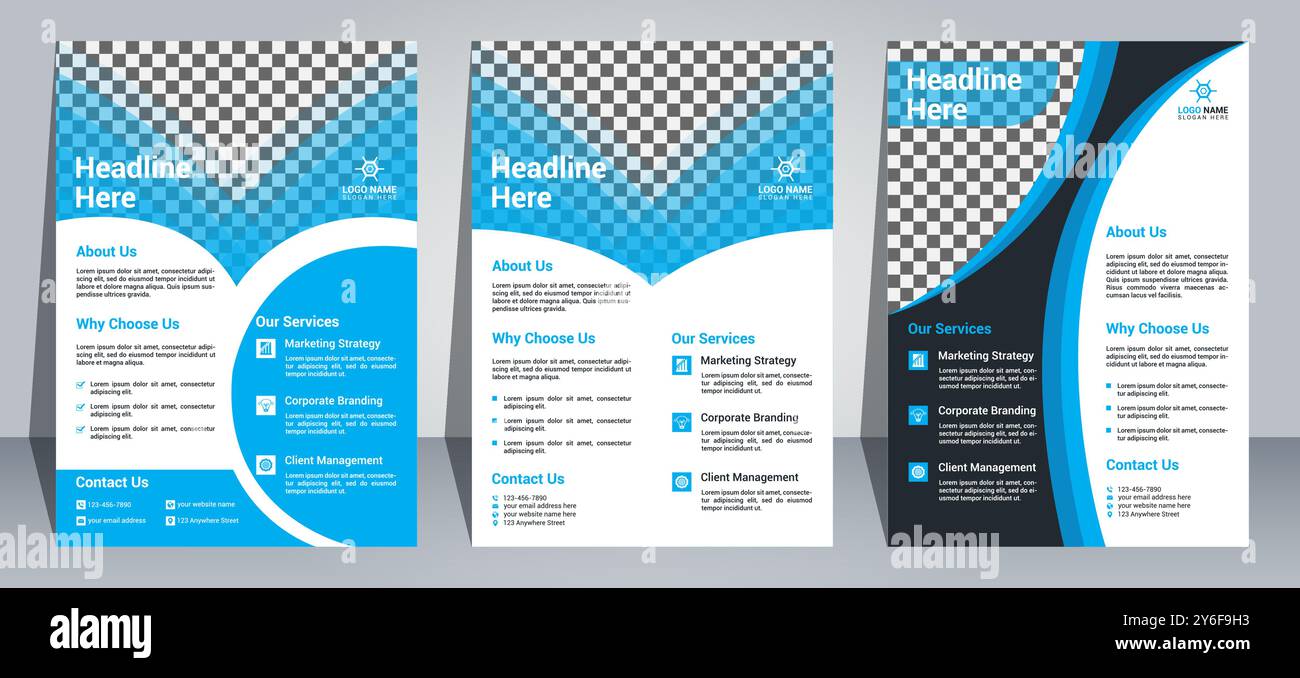 Corporate Flyer Design Template Stock Vector Image & Art - Alamy