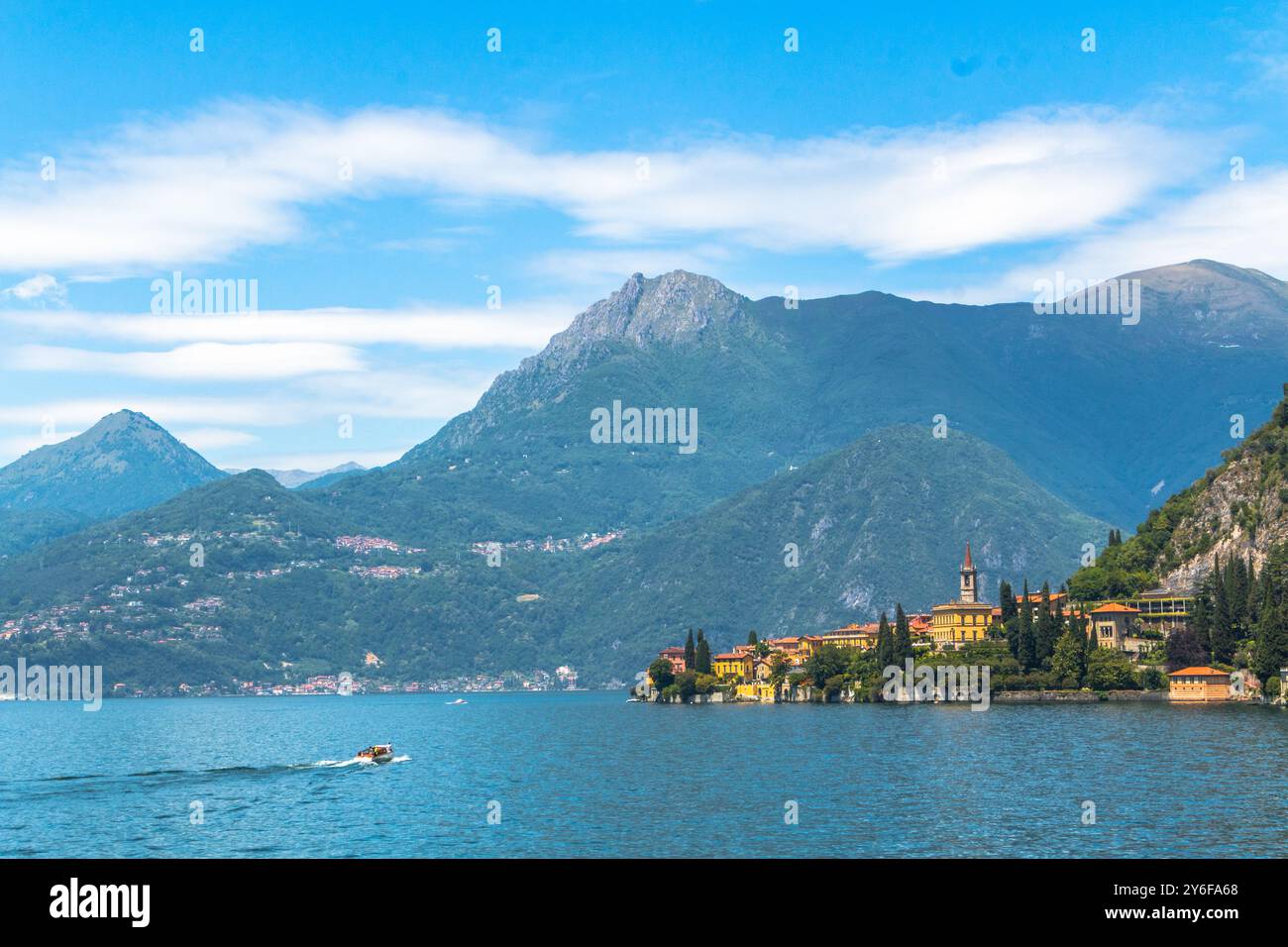 A beautiful afternoon at lake como Stock Photo - Alamy