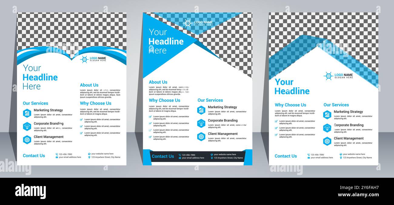 Corporate Flyer Design Template Stock Vector Image & Art - Alamy