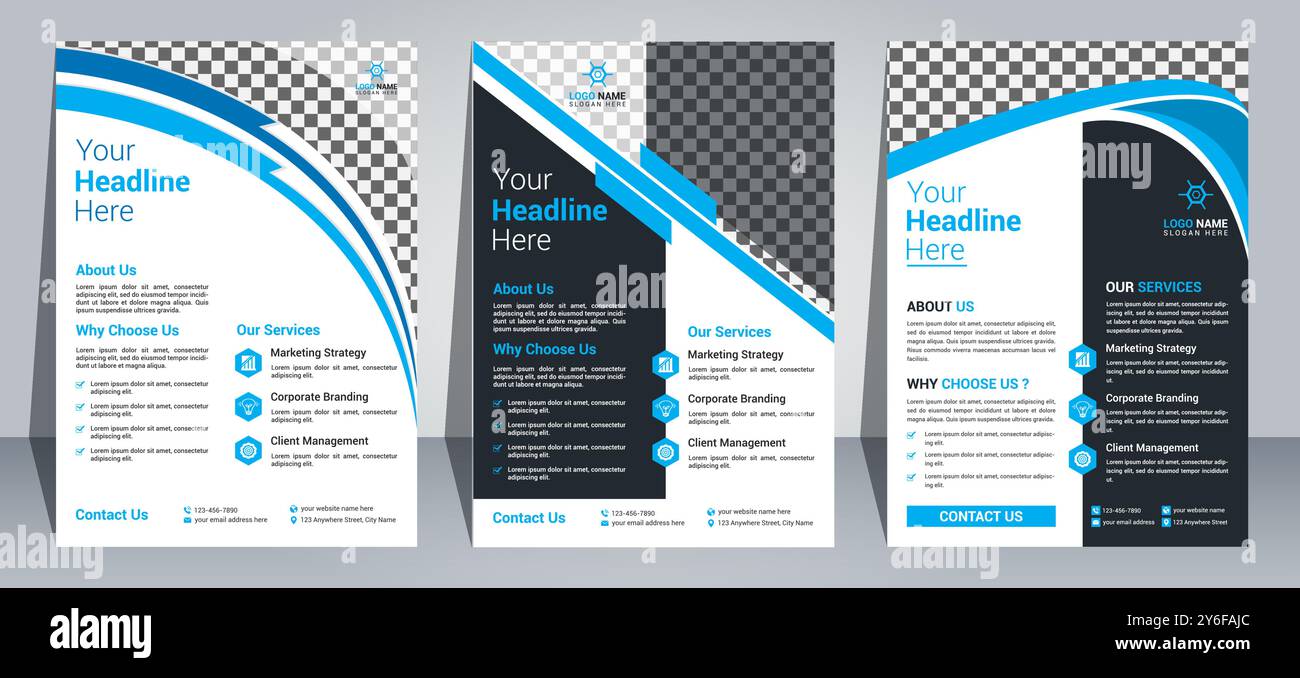 Corporate Flyer Design Template Stock Vector Image & Art - Alamy
