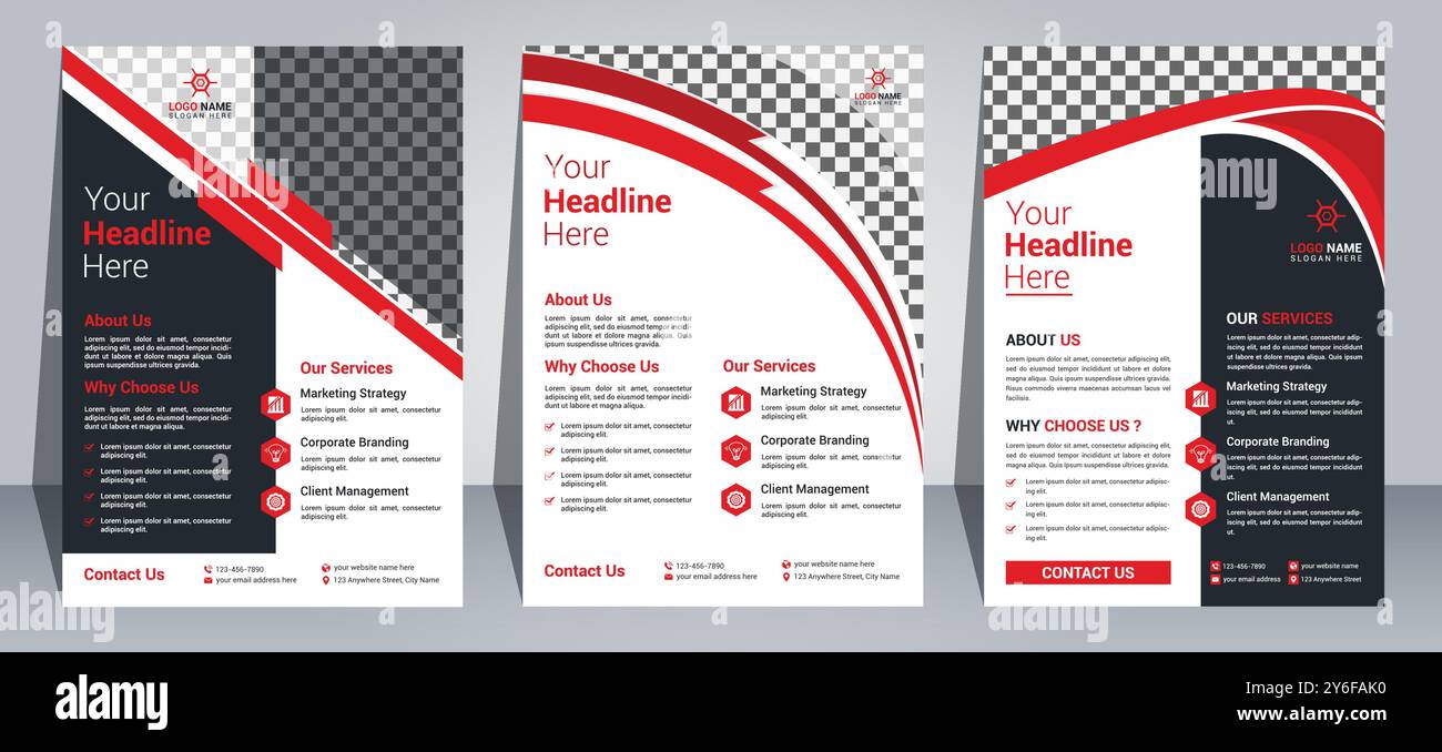 Modern Flyer Design Template Stock Vector Image & Art - Alamy