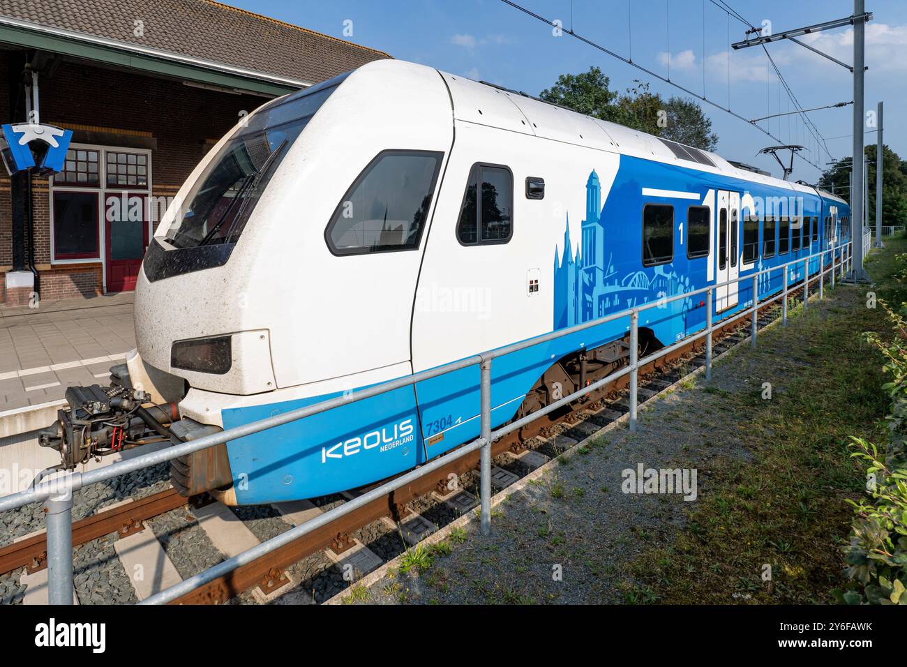 Keolis Blauwnet Stadler FLIRT 3 train at Kampen station Stock Photo - Alamy