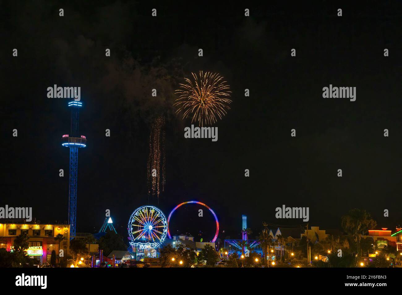 Kemah, Texas, USA - June 21, 2024: Summertime every Friday night ...
