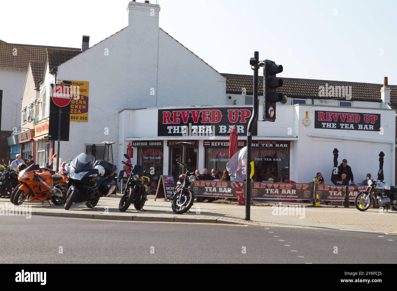 Revved Up, The Tea Bar is a biker cafe in the resort of Walton on the ...