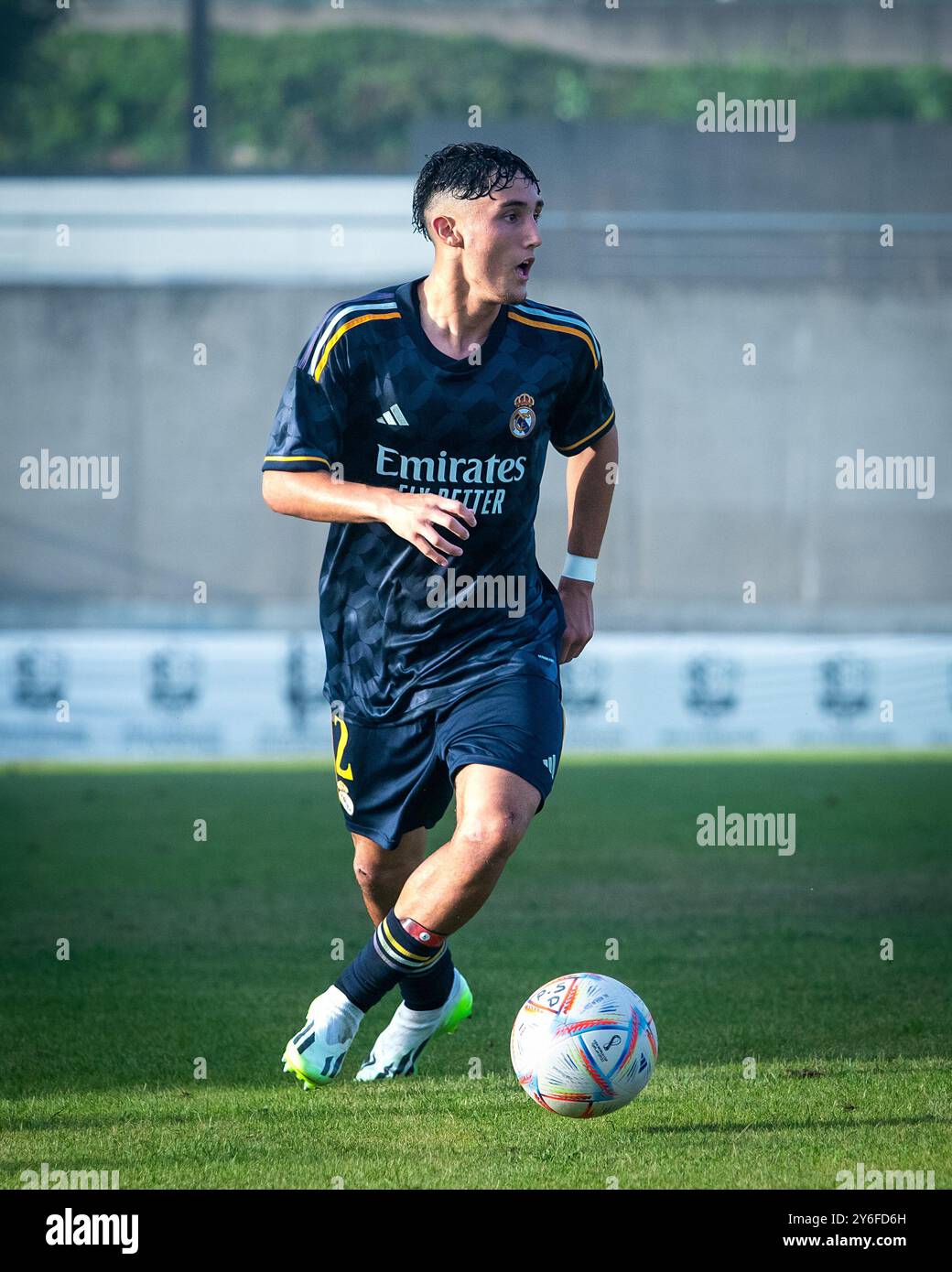 Sanxenxo, Spain. 21 September, 2024. Preseason Real Madrid Juvenil A vs ...