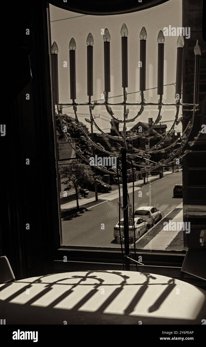 Window. Saint John Jewish Historical Museum, Canada Stock Photo - Alamy