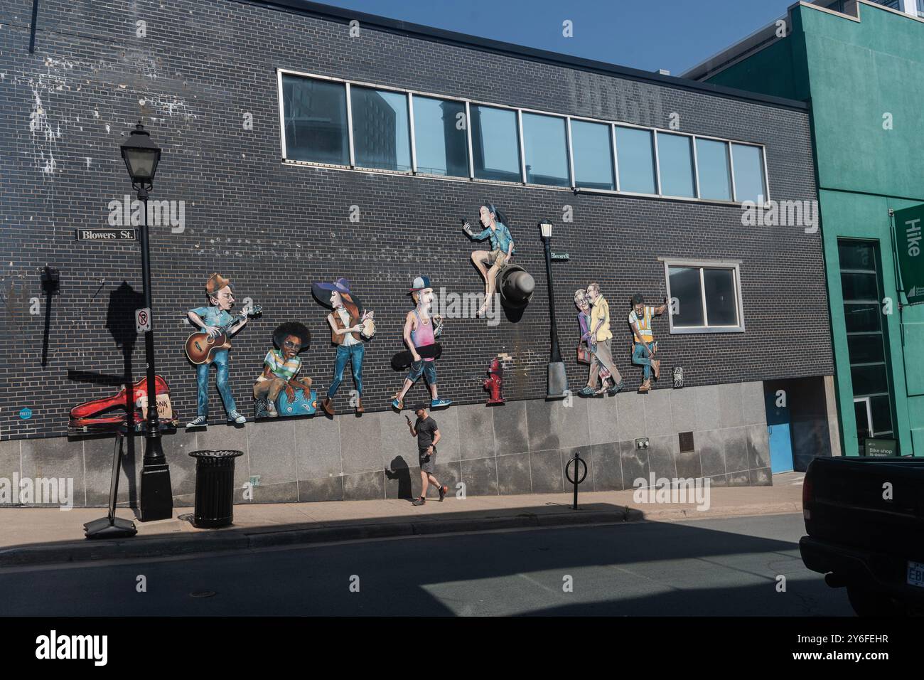 Brightly colored buildings. Halifax, Nova Scotia, Canada Stock Photo ...
