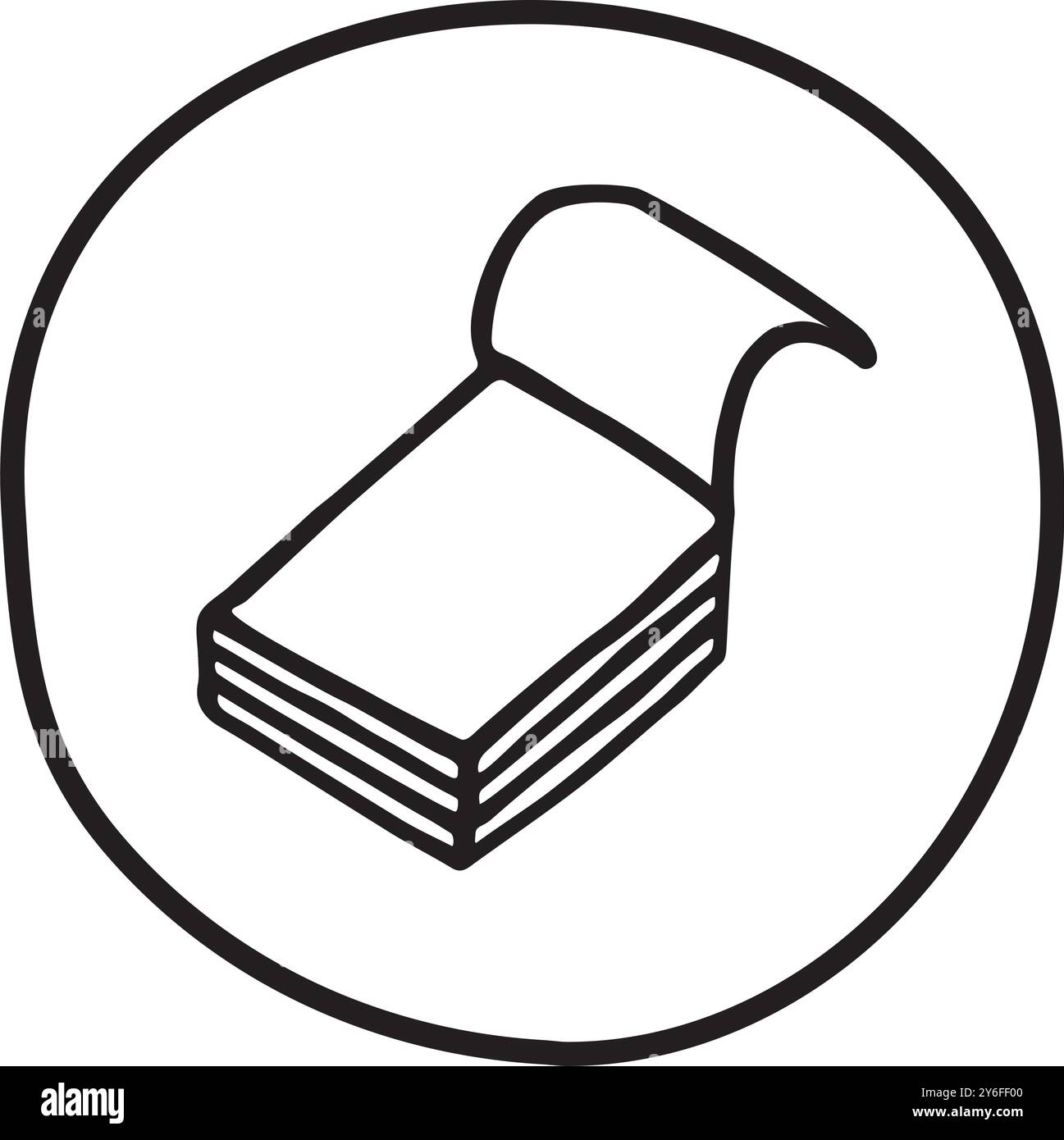 Doodle Notepad icon. Infographic symbol in a circle Stock Vector Image ...