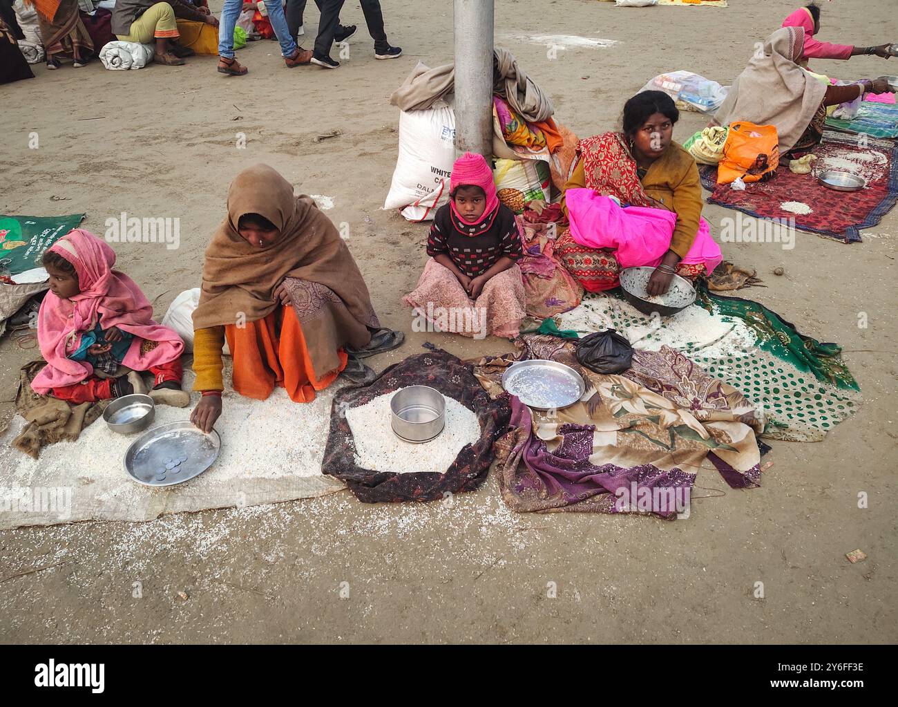 PRAYAGRAJ, UTTAR PRADESH, INDIA - AUGUST 14, 2023: Indian young woman ...