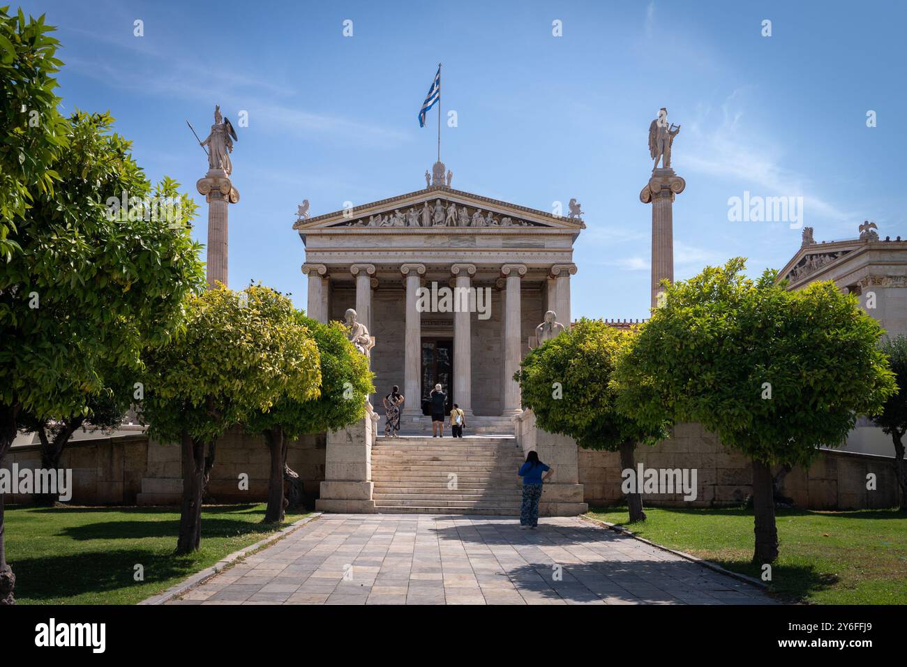 The Academy of Athens, a neoclassical building, is the highest research ...