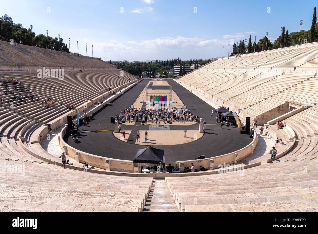 The Panathenaic Stadium. Athens. Greece. In 1896 hosted the first ...