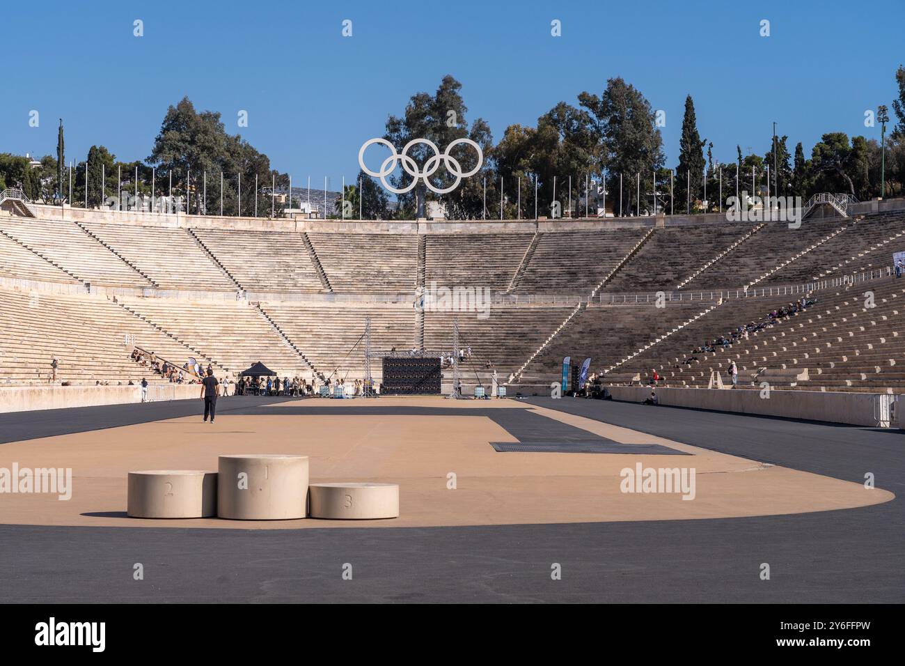 The Panathenaic Stadium. Athens. Greece. In 1896 hosted the first ...