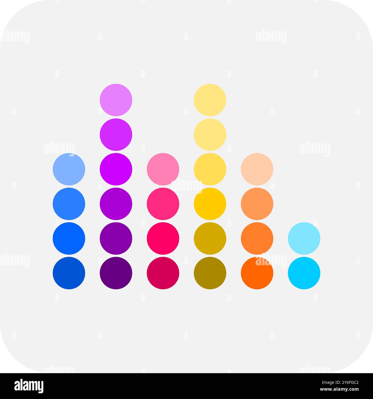 Colorful square audio equalizer icon Stock Vector Image & Art - Alamy