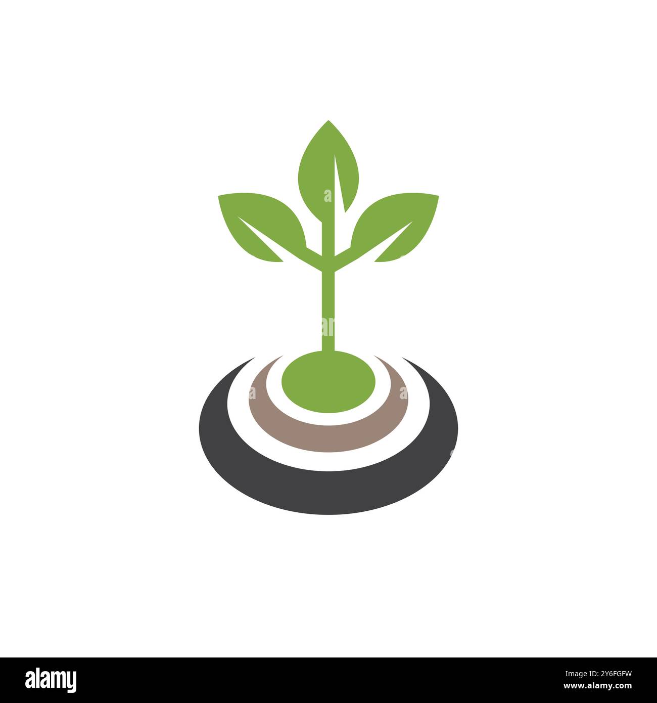 plant buds growth modern logo design vector Stock Vector Image & Art ...