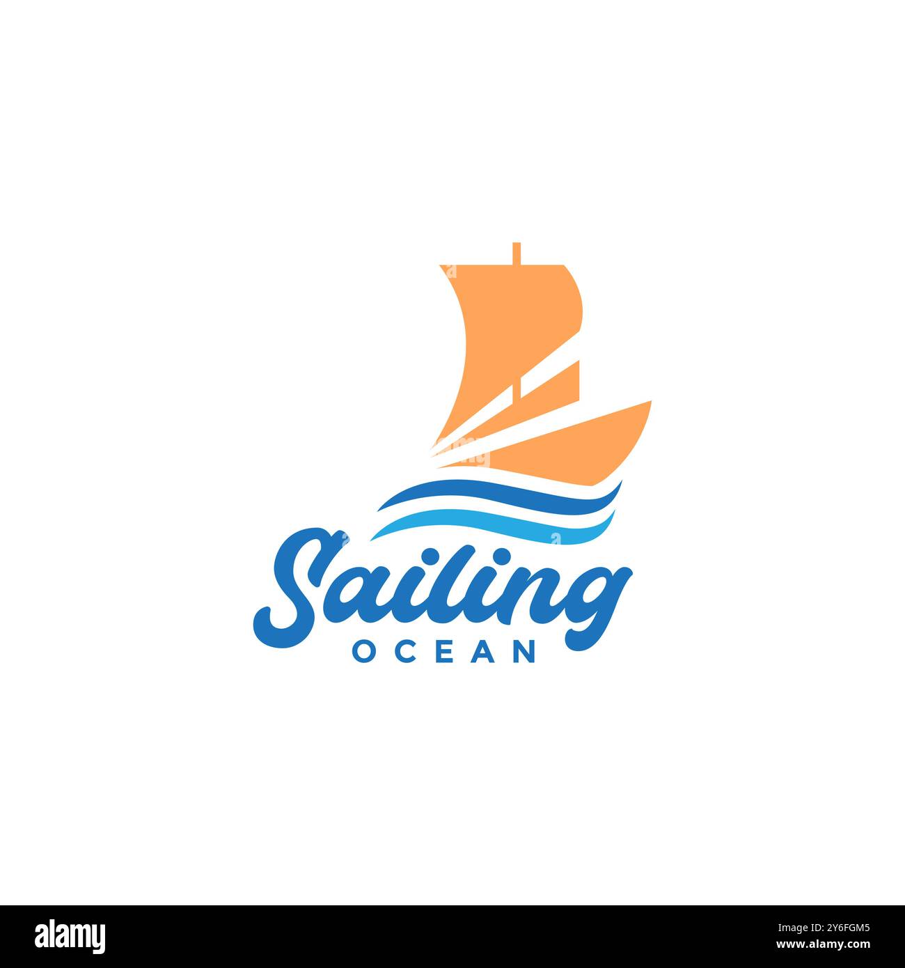 sailing ship colored logo design vector Stock Vector Image & Art - Alamy