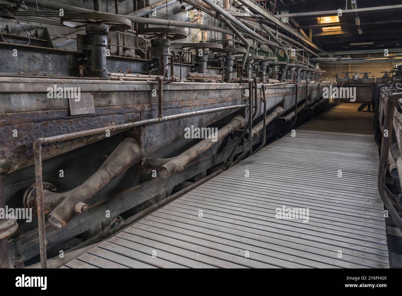 historic machinery of a abandoned mining site Stock Photo - Alamy