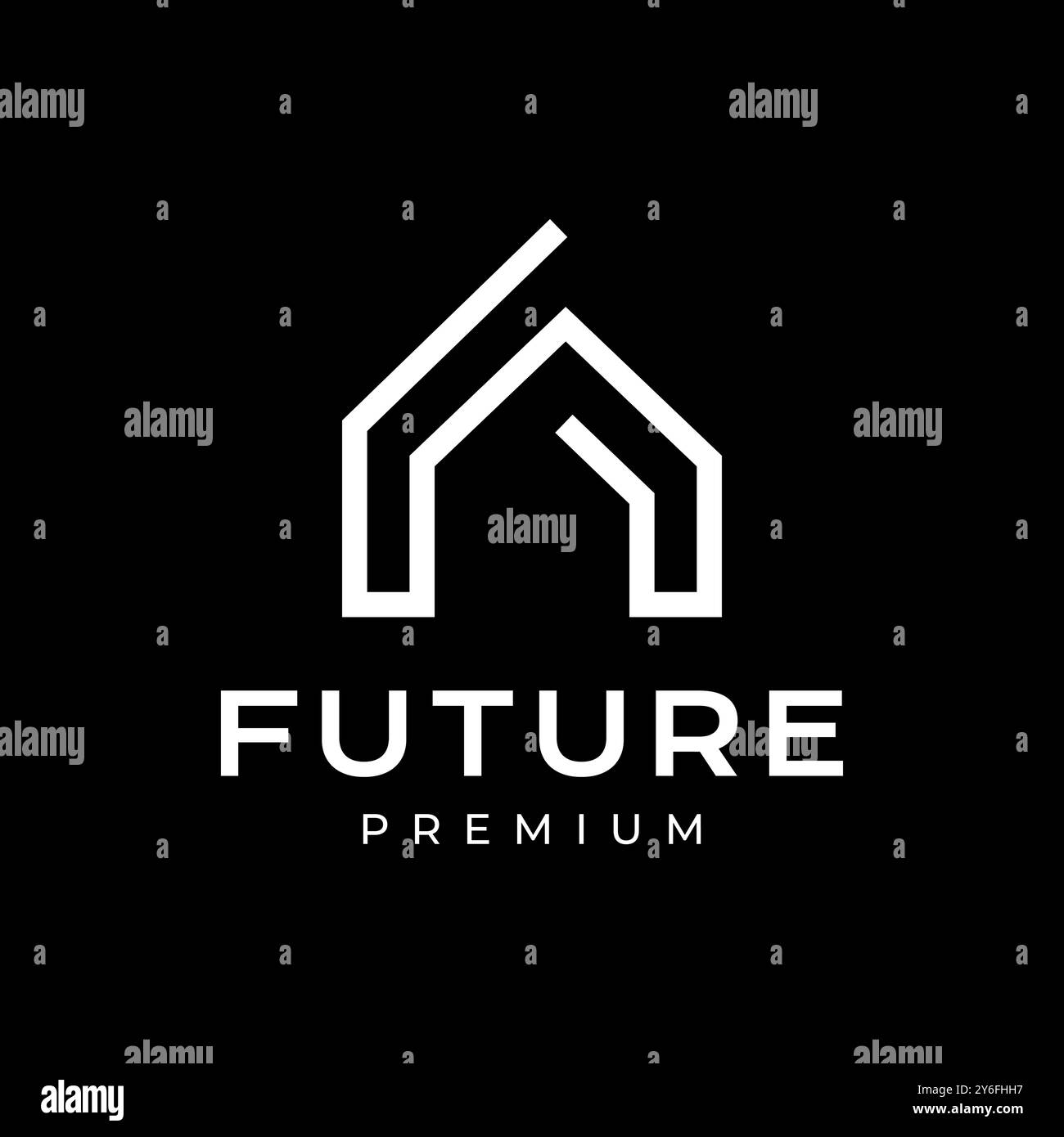 futuristic house architect structure minimalist simple line style clean ...