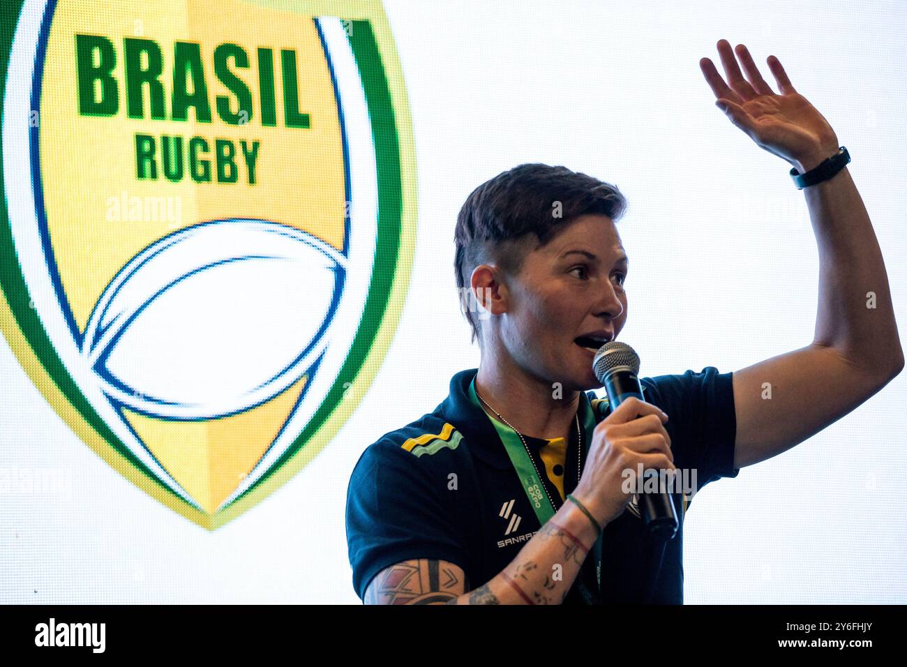 SÃO PAULO, SP - 25.09.2024: COB EXPO - Rachel Kochhann, Rugby Sevens ...