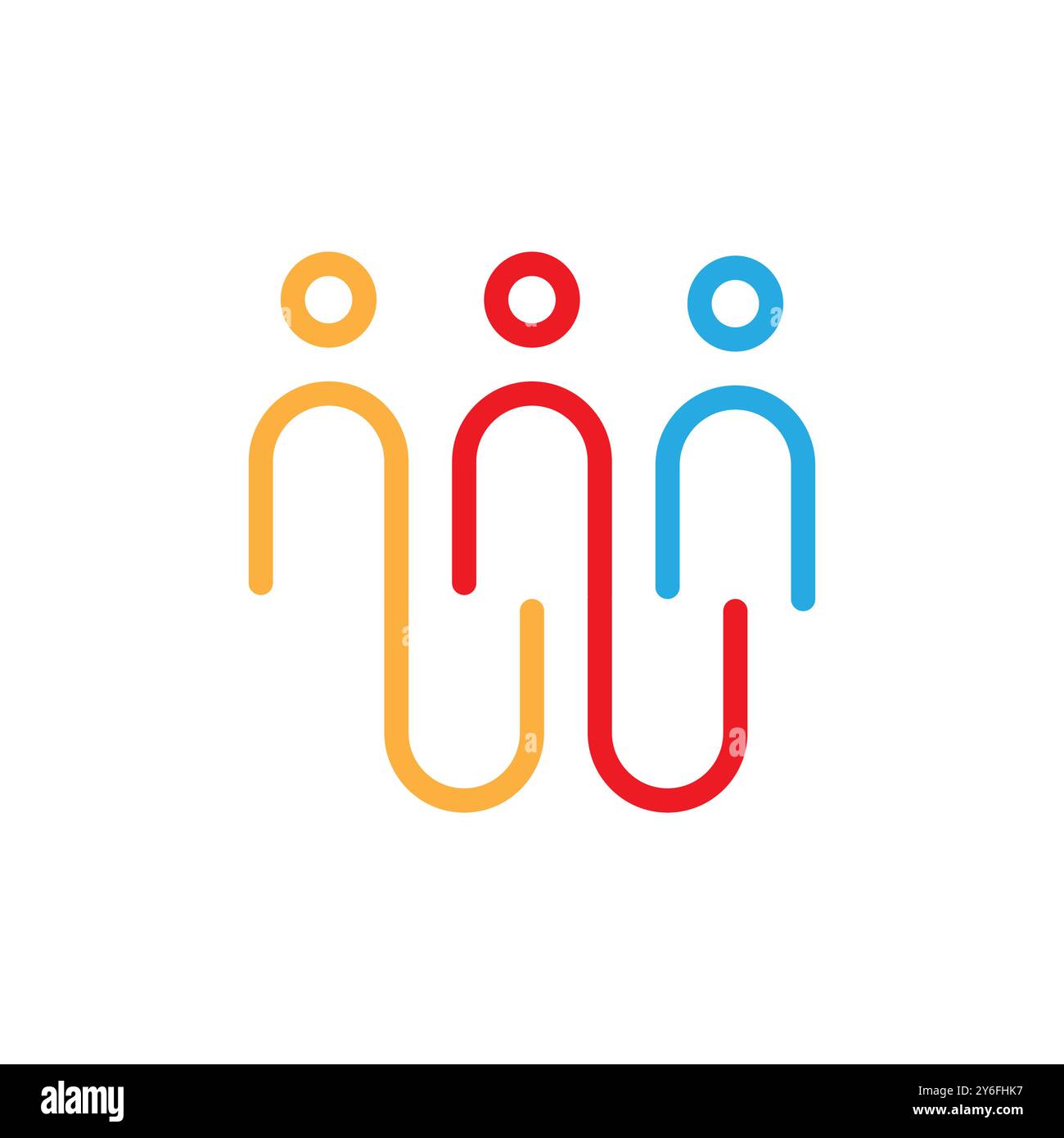 office u pins group team modern line style clean logo design vector ...