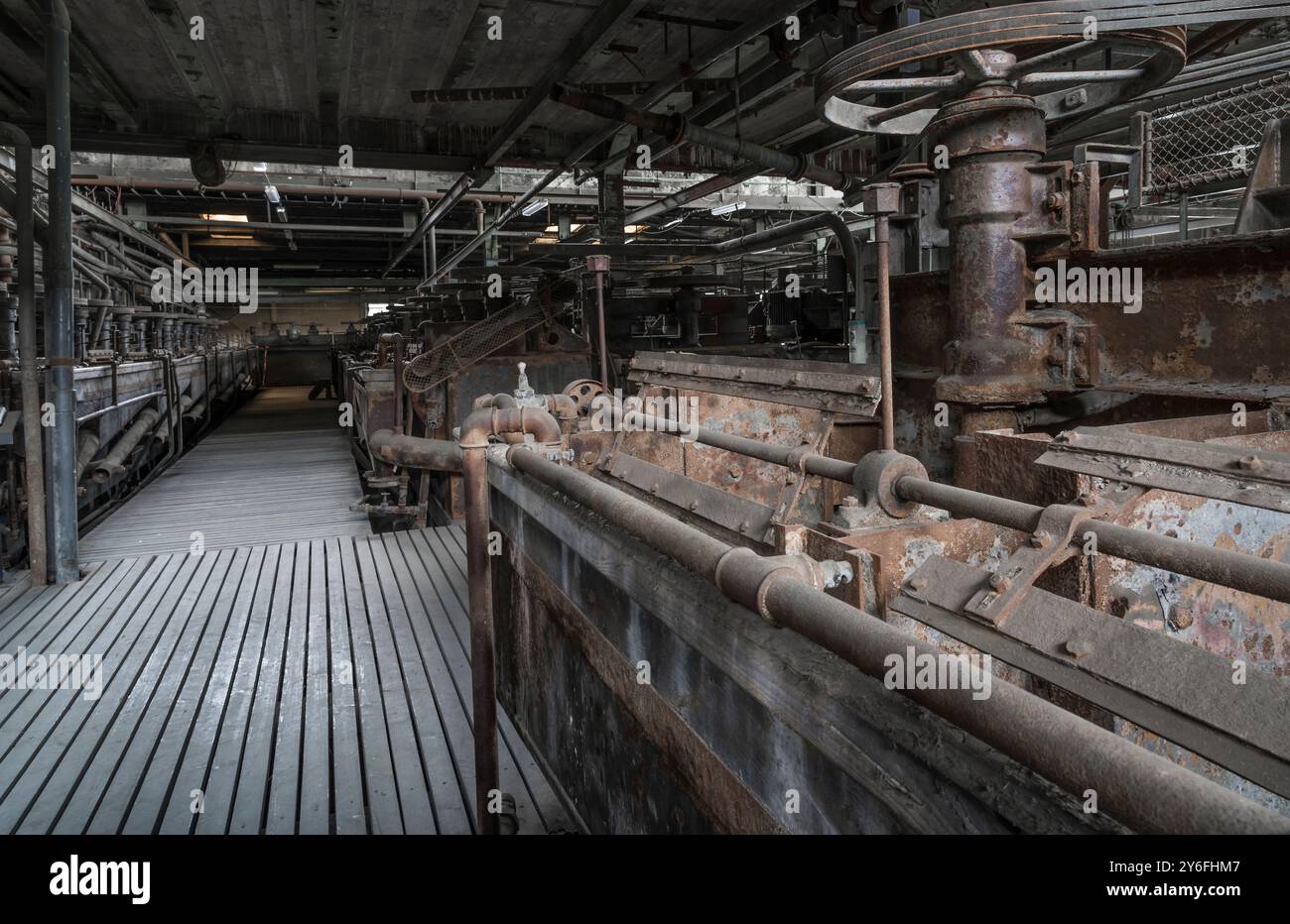 historic machinery of a abandoned mining site Stock Photo - Alamy