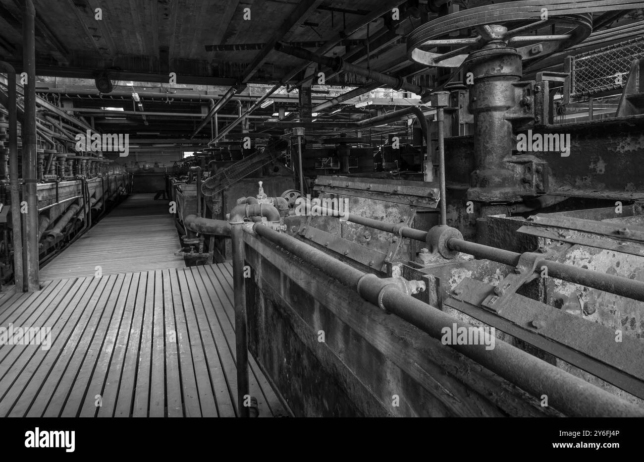 historic machinery of a abandoned mining site Stock Photo - Alamy
