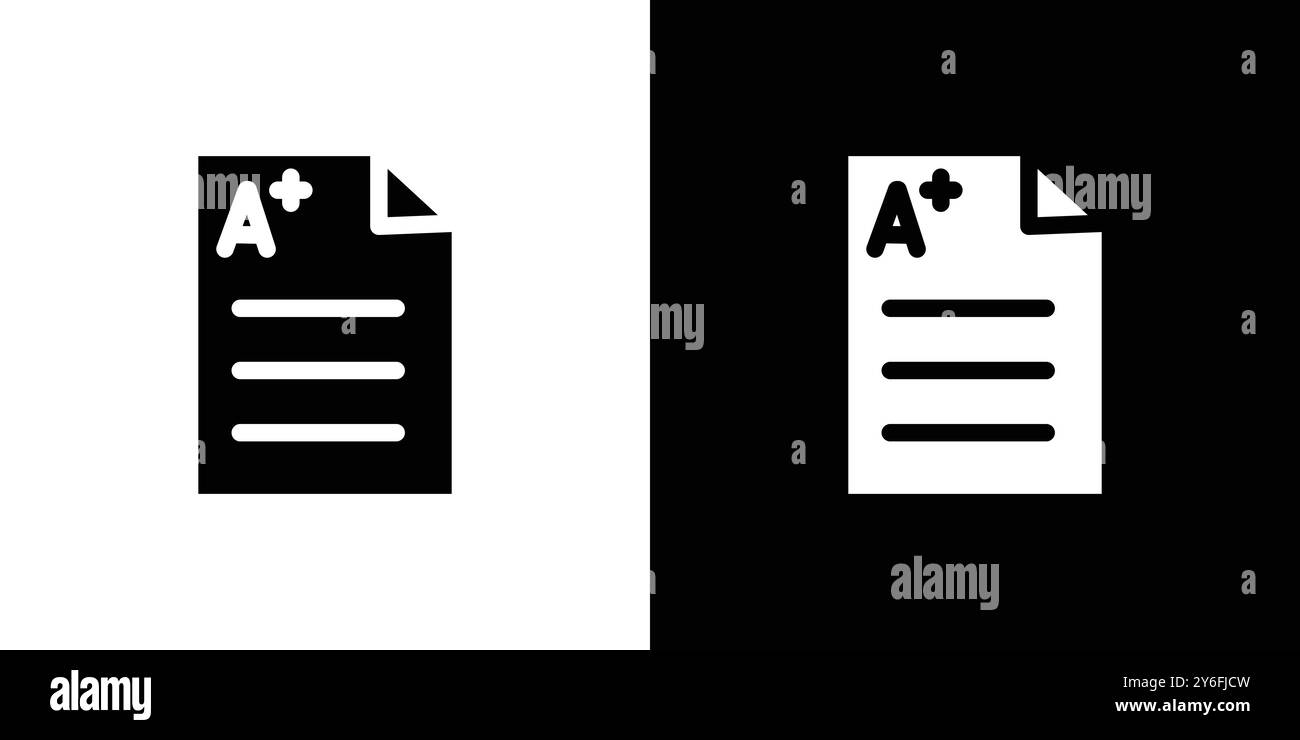 Assessment icon set in thin line outline style and linear vector sign ...