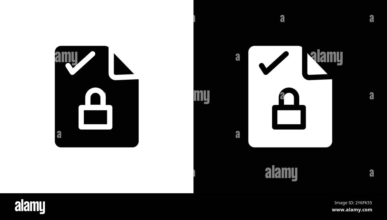 data protection icon set in thin line outline style and linear vector sign Stock Vector Image ...