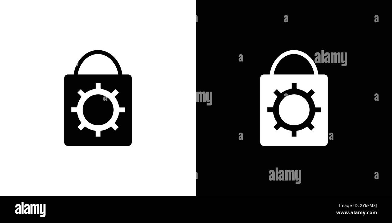 Privacy settings icon set in thin line outline style and linear vector ...