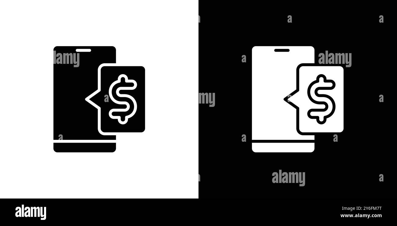 mobile transfer payment icon set in thin line outline style and linear ...