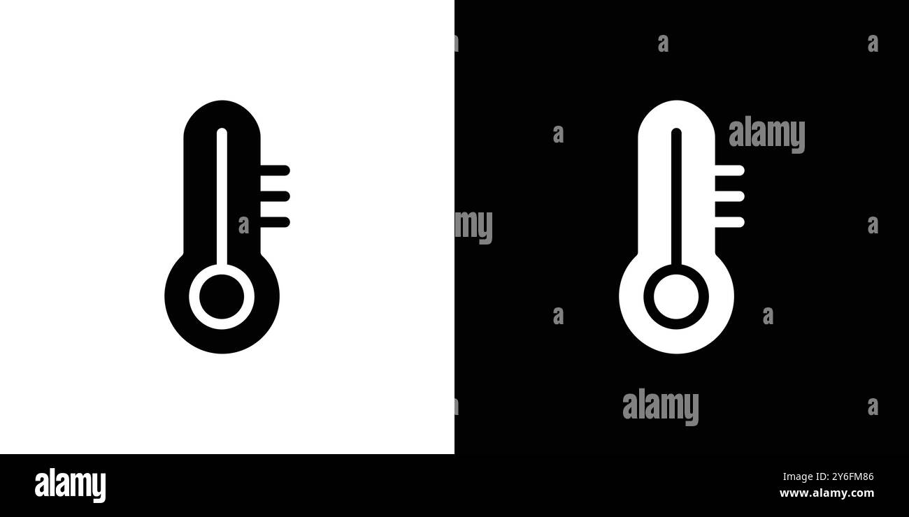 smart temperature icon set in thin line outline style and linear vector ...