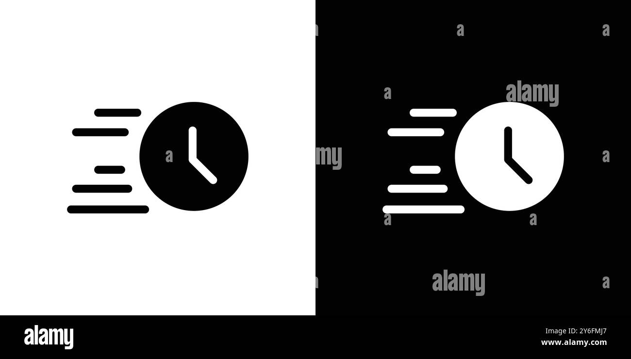 Time passing icon set in thin line outline style and linear vector sign Stock Vector Image & Art ...